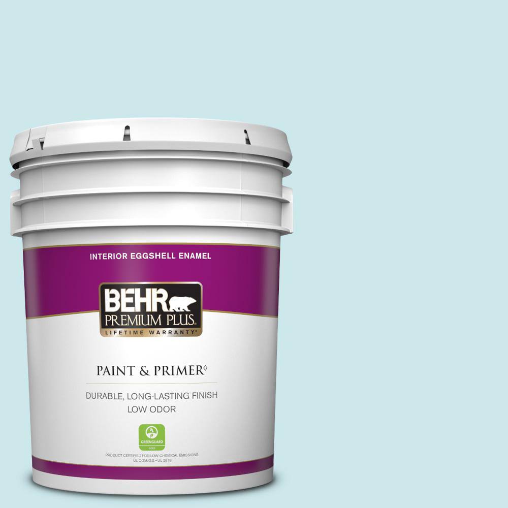 BEHR PREMIUM PLUS 5 gal. #MQ3-52 Ethereal Mood Eggshell Enamel Low Odor ... BEHR PREMIUM PLUS 5 gal. #MQ3-52 Ethereal Mood Eggshell Enamel Low Odor ...