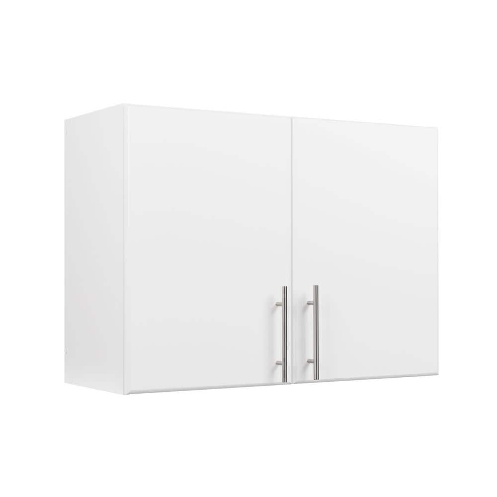 Prepac White Cabinet Elite Wall Cabinet WEW 3224 Garage Cabinet with Storage Shelf Stackable 16 in.D x 32 in.W x 24 in.H WEW 3224 The Home Depot
