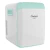 COOLULI Classic 0.53 cu. ft. Retro Mini Fridge in Turquoise without ...