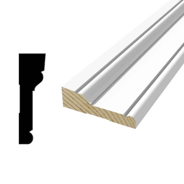 Adams 1-1/16 in. x 3-1/2 in. Pine Primed Finger-Jointed Casing Adams ...