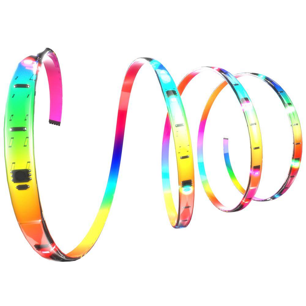 SKYLAR 6.5 ft. Smart USB Integrated LED Multicolor Strip Lights SK8083 ...