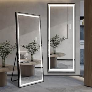 23 in. W x 65 in. H Rectangle Framed Floor Standing Mirror, Wall Mirror ...