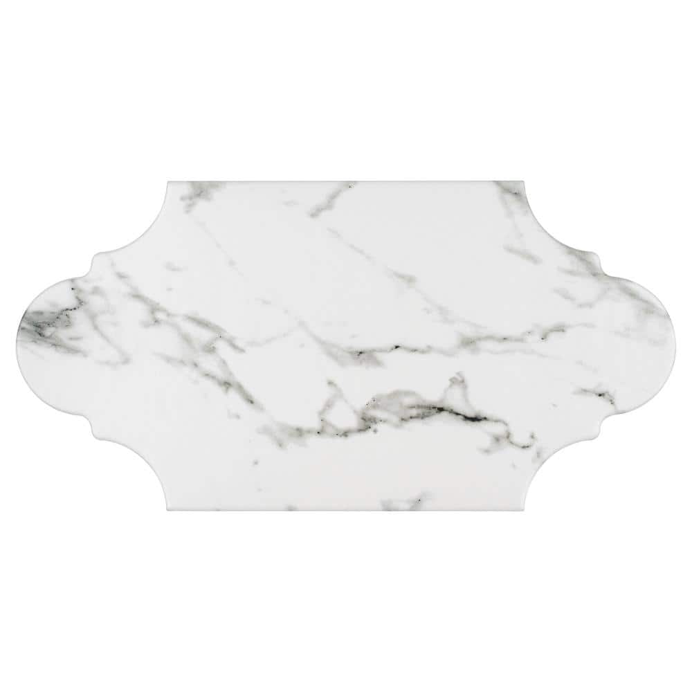 Merola Tile Timeless Calacatta Provenzal 6-1/4 in. x 12-3/4 in ...