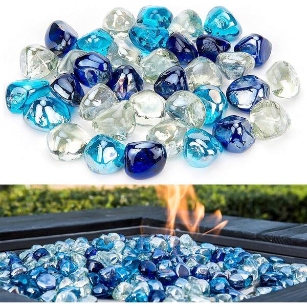 Lava Rocks For Fire Pit Alan Stone High Luster Reflective Fire Glass ...