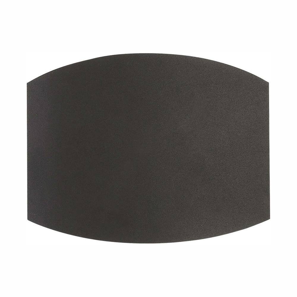 Danorum Collection 1-Light Black Outdoor Integrated LED Wall Lantern ...