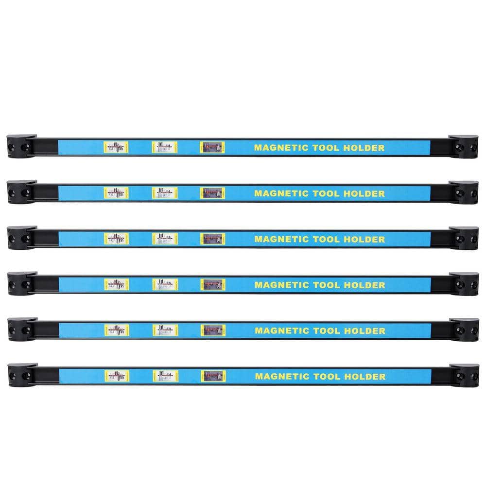 Huluwat 6-Pieces 1 in. H x 25 in. W Heavy Duty Steel Slatwall ...