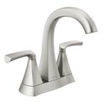Delta Everly 4 in. Centerset 2-Handle Bathroom Faucet in SpotShield ...