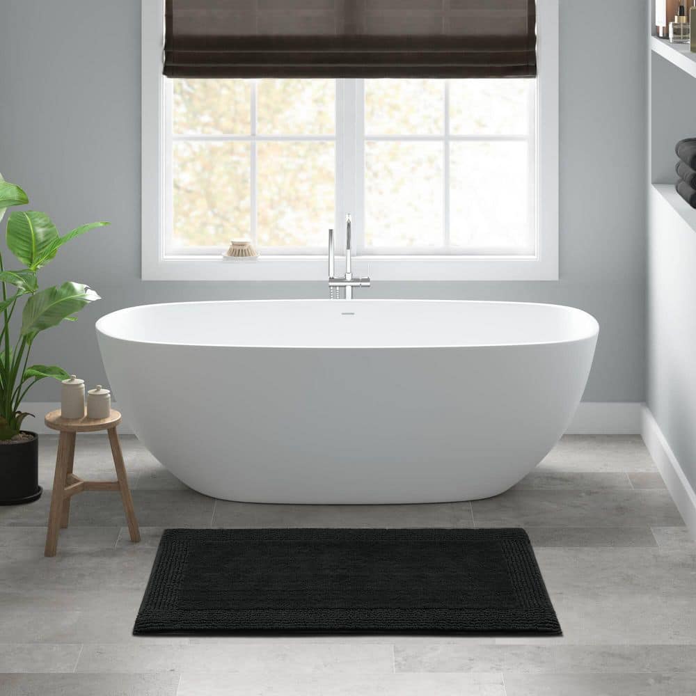 Reviews for MADISON PARK Signature Splendor Black 24 in. x 44 in. 100% ...