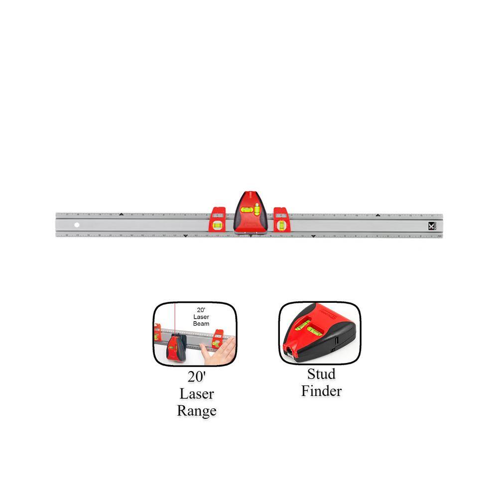 Kapro Pro Laser Set-A-Shelf 36 in. Set and Match with Laser Line and ...