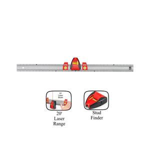 Kapro 36 in. Set and Match Ruler with Sliding Vials Knife Guide Handle ...