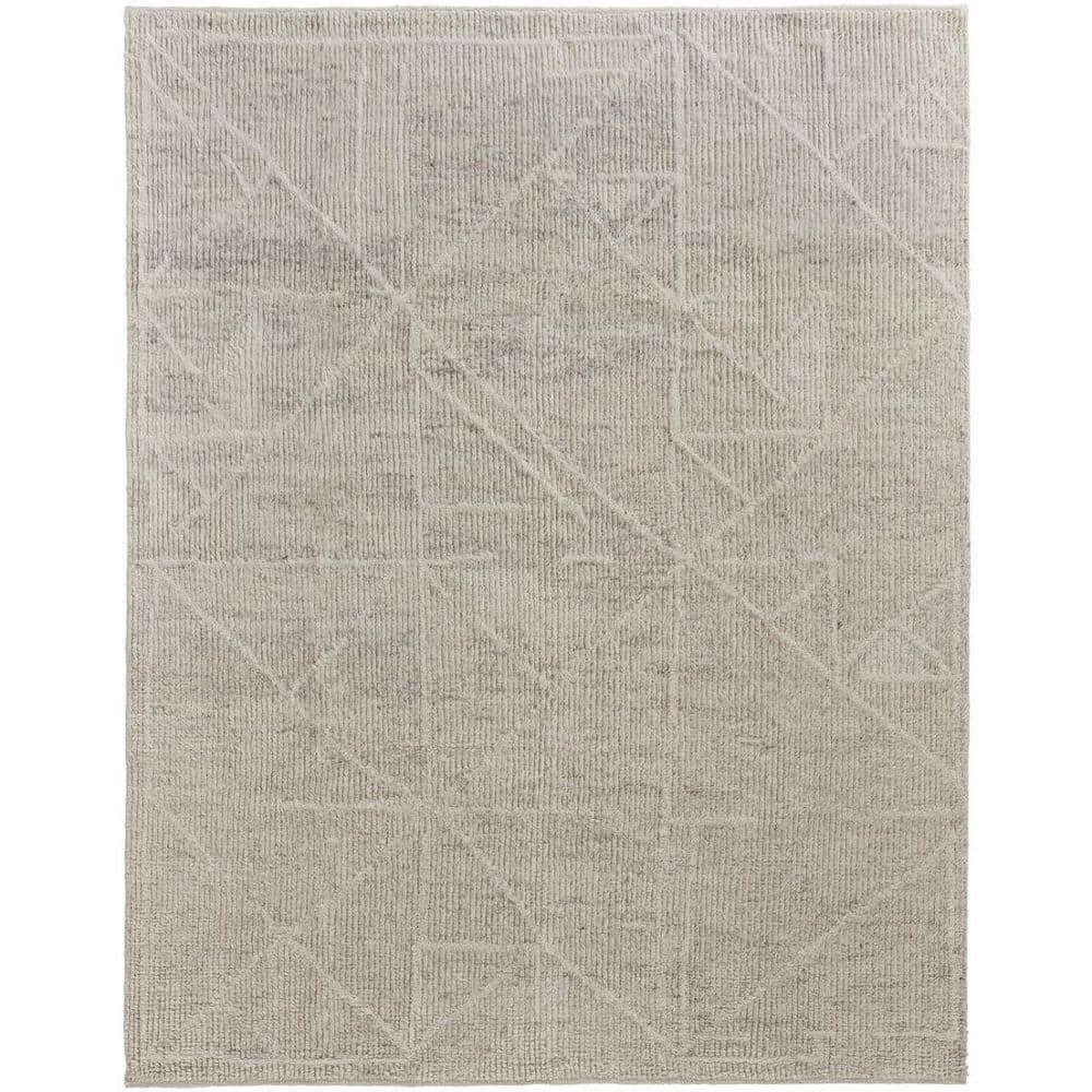 HomeRoots 4 ft. x 6 ft. Tan, Ivory Solid Color Area Rug 2000566428 ...