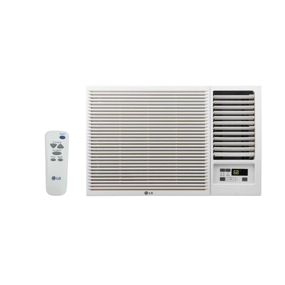 LG 7,500 BTU 115-Volt Window Air Conditioner with Cool, Heat and Remote ...
