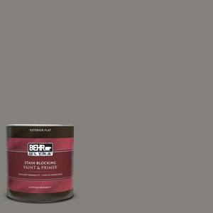 BEHR ULTRA 1 gal. #BNC-25 Gray Pepper Extra Durable Flat Interior Paint ...