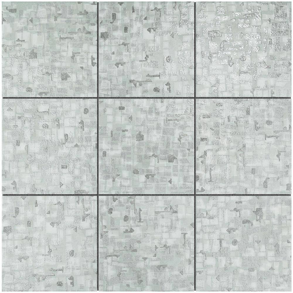 MOLOVO Charlotte Winter Sky Square 8.03 in. x 8.03 in. Textured ...