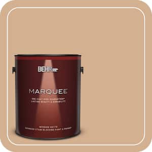 BEHR PREMIUM PLUS 1 qt. #MQ2-4 Butterscotch Amber Flat Exterior Paint ...