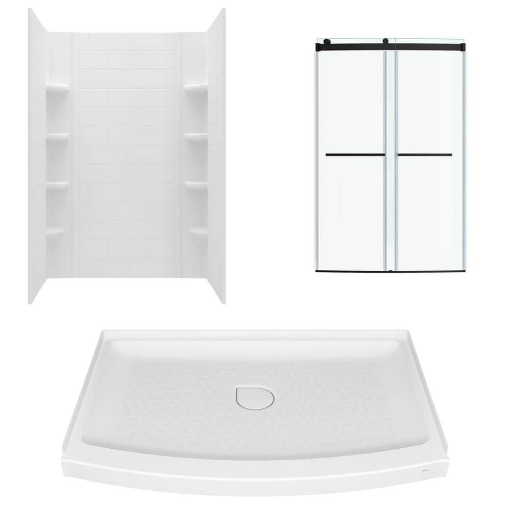 American Standard Ovation Curve 48 in. L x 30 in. W x 72 in. H Center ...