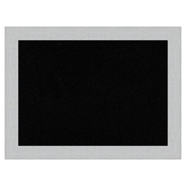 Amanti Art Shiplap White Wood Framed Black Corkboard 32 in. x 24 in ...