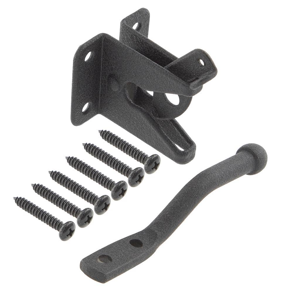 Everbilt Black Gate Latch with Rust Defender 30047 - The Home Depot
