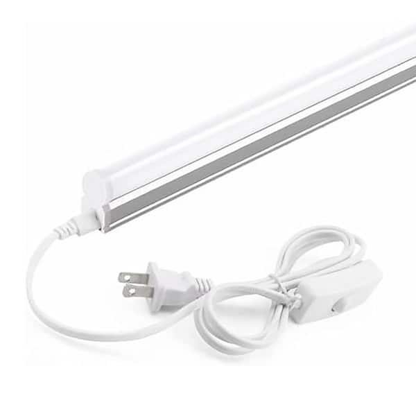 4ft 20-Watt T5 Integrated LED Shop Light, 2200 Lumens, 6500K Bright ...