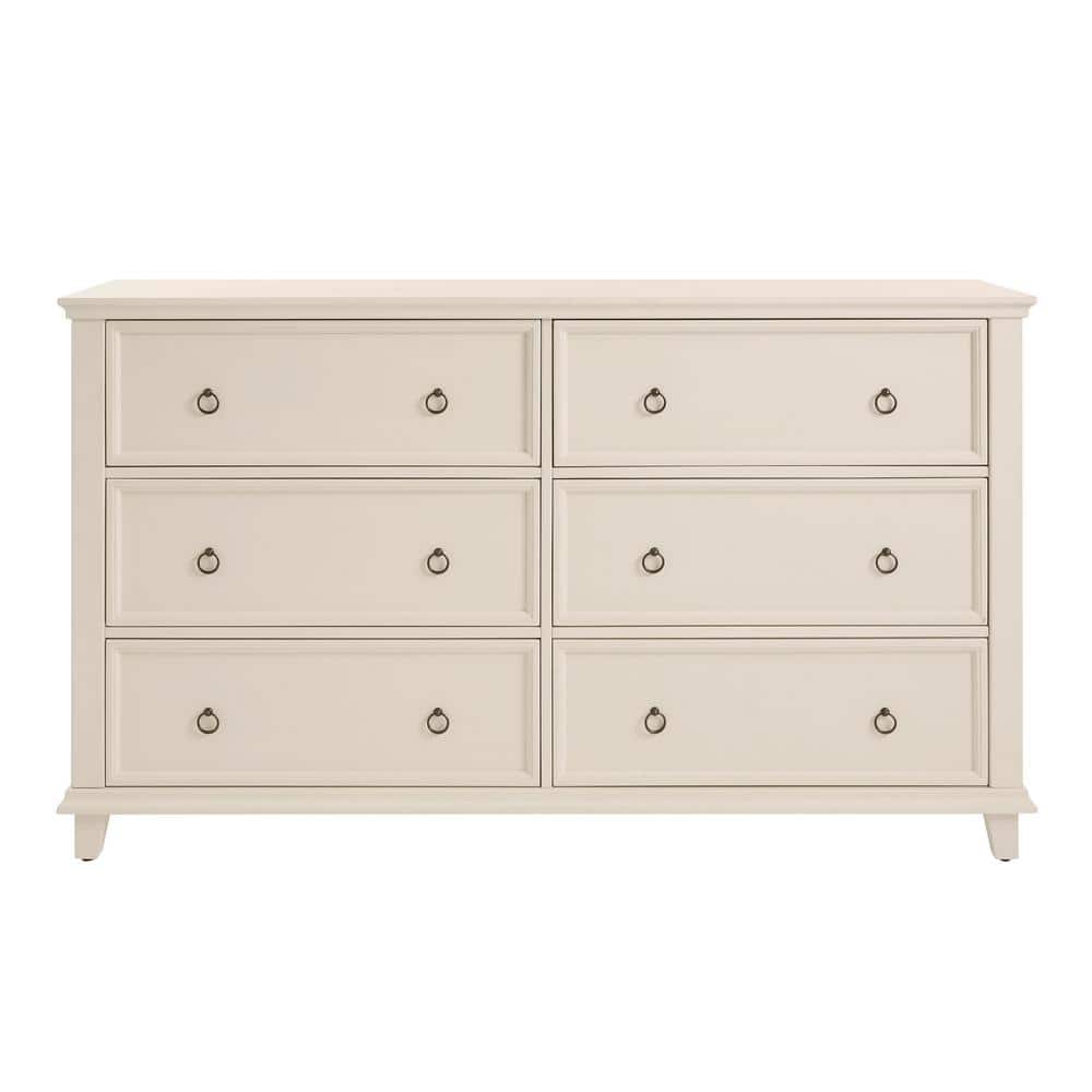 Home Decorators Collection Grantley Ivory 6-Drawer Dresser (38 in. H x ...