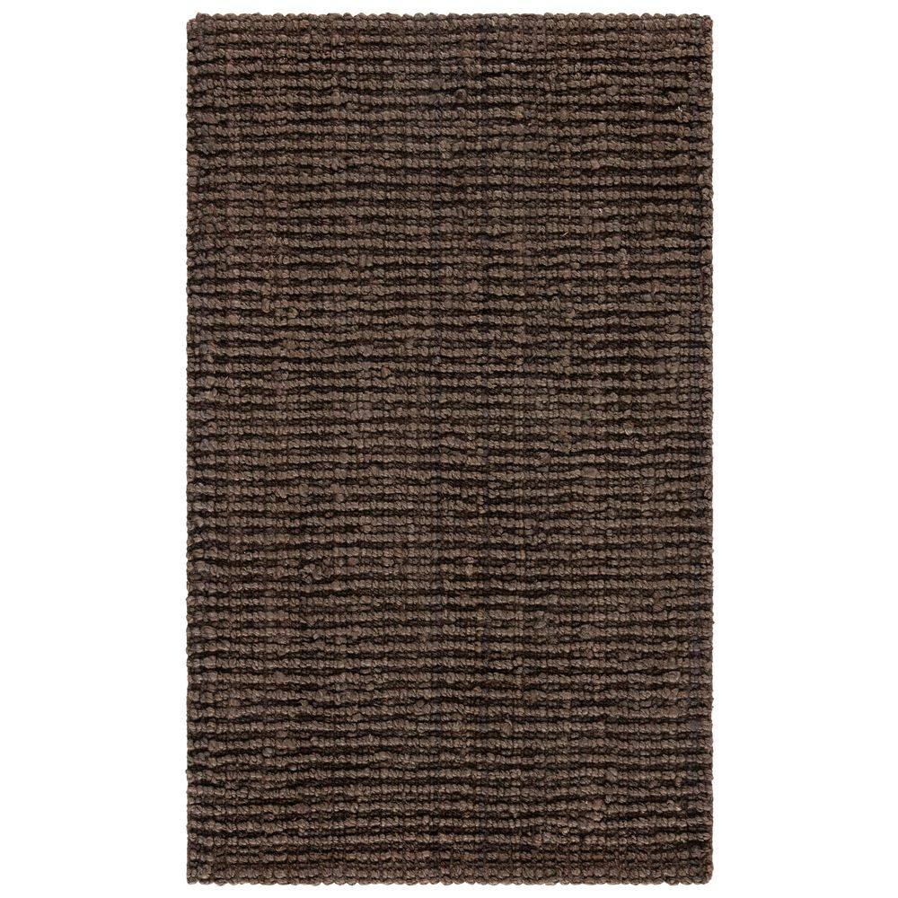 SAFAVIEH Natural Brown Fiber 3 ft. x 5 ft. Woven Crosstitch Area Rug ...