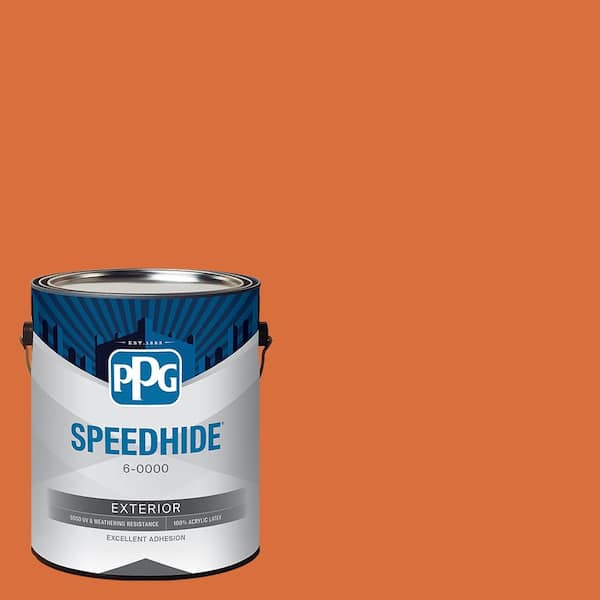 SPEEDHIDE 1 gal. PPG1195-7 Field Poppy Semi-Gloss Exterior Paint ... SPEEDHIDE 1 gal. PPG1195-7 Field Poppy Semi-Gloss Exterior Paint ...