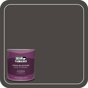 BEHR PREMIUM PLUS 8 oz. #PPU24-01 Black Mocha Semi-Gloss Interior ...