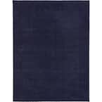 Unique Loom Studio Solid Shag Midnight Blue 8' 0 x 10' 0 Area Rug ...