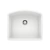 Blanco DIAMOND 24 in. Undermount Single Bowl White Granite Composite ...