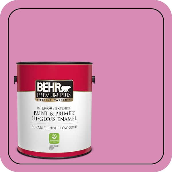 BEHR PREMIUM PLUS 1 gal. #P120-3 High Maintenance Hi-Gloss Enamel ...