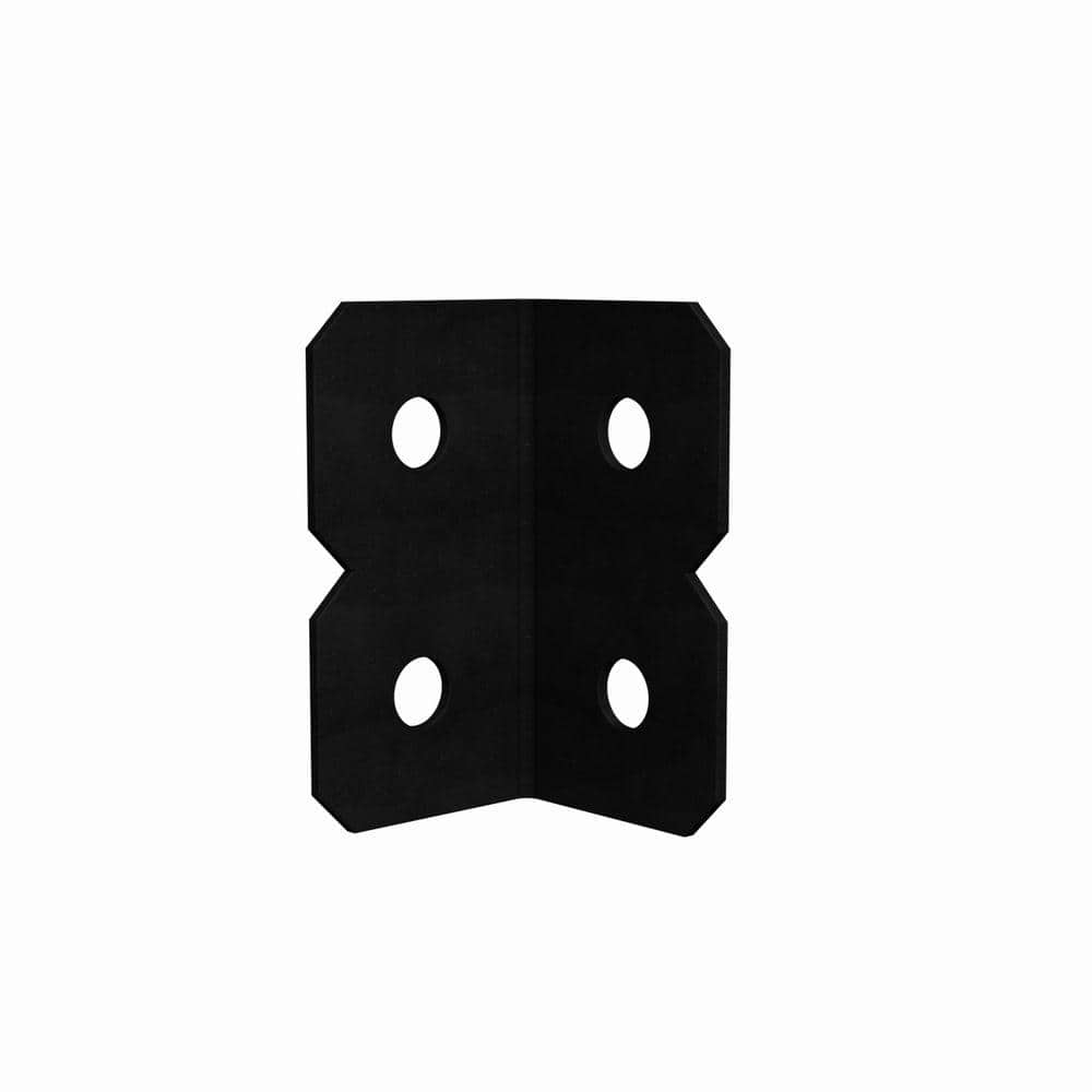 Simpson Strong-Tie OHA 3 in. x 6 in. Black Powder-Coated Ornamental ...