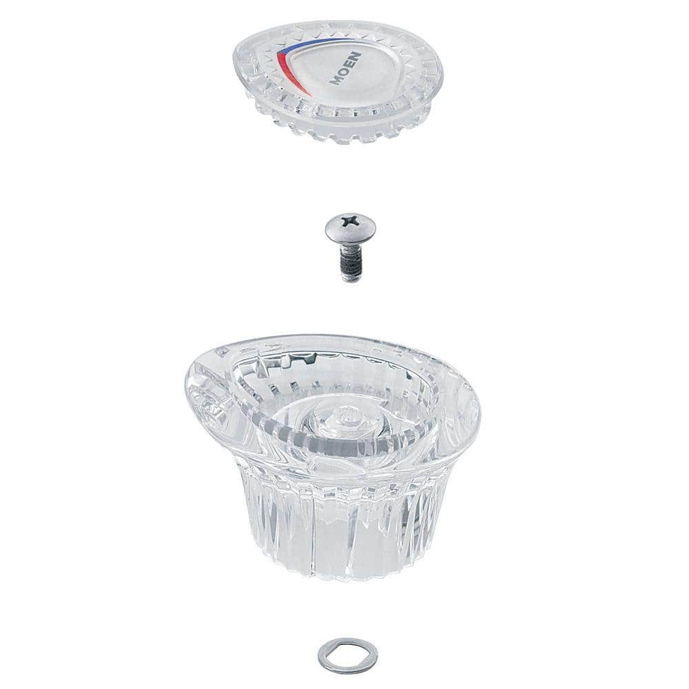 MOEN Chateau Single-Knob Tub and Shower Replacement Kit with White and ...