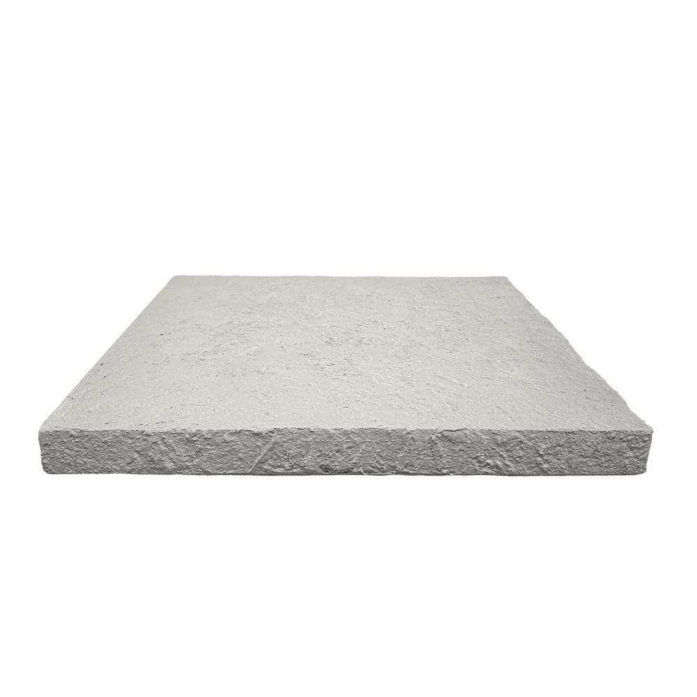 GenStone 23 in. x 23 in. Arctic Smoke Faux Stone Flat Column Cap Siding ...