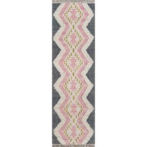 Novogratz by Momeni Indio Beverly Pink 5 ft. x 7 ft. Area Rug INDIOIND ...