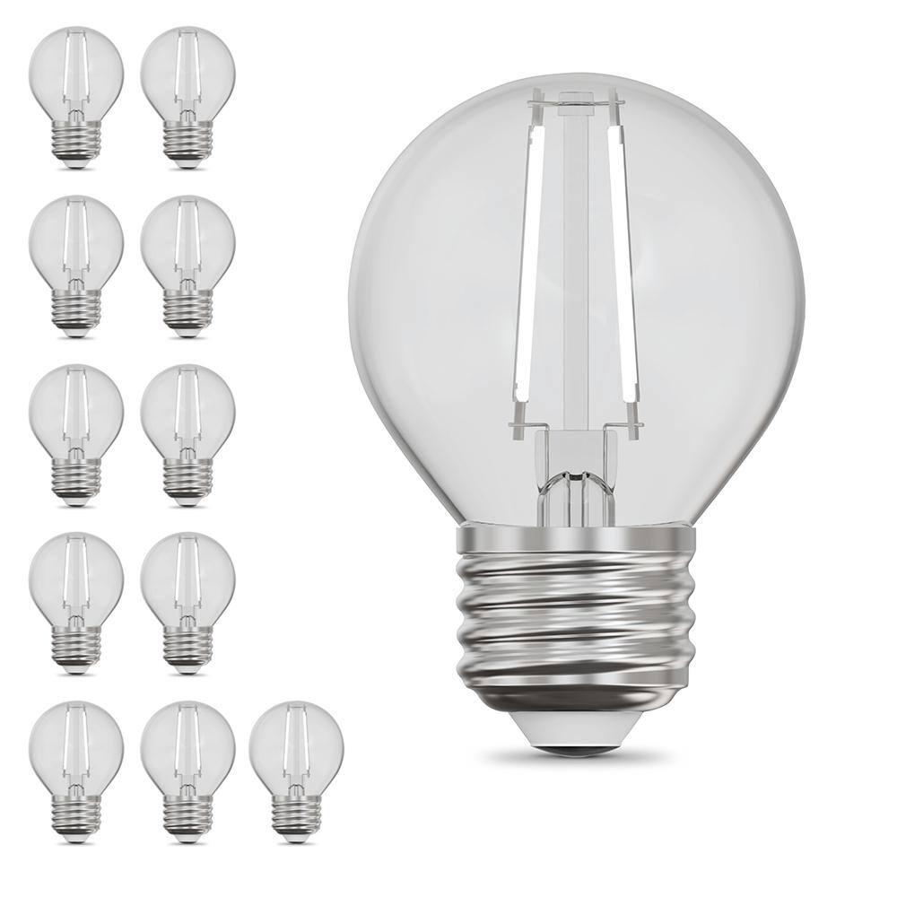 Reviews for Feit Electric 60-Watt Equivalent G16.5 Globe Dimmable White ...