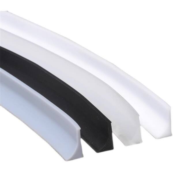 Wellco 0.8 in. x 39 in. Shower Threshold Water Dam Bath Shower Barrier ...