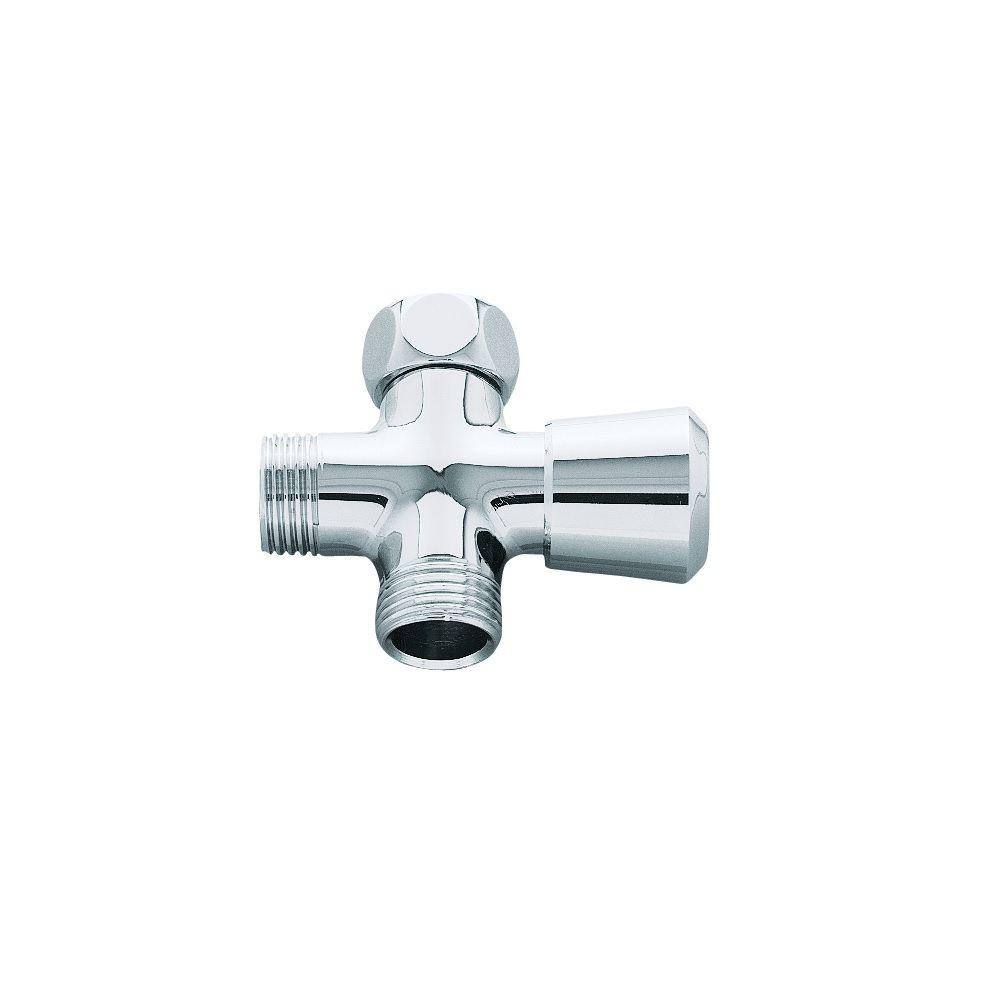 GROHE Shower Arm Diverter in Chrome 28036000 - The Home Depot