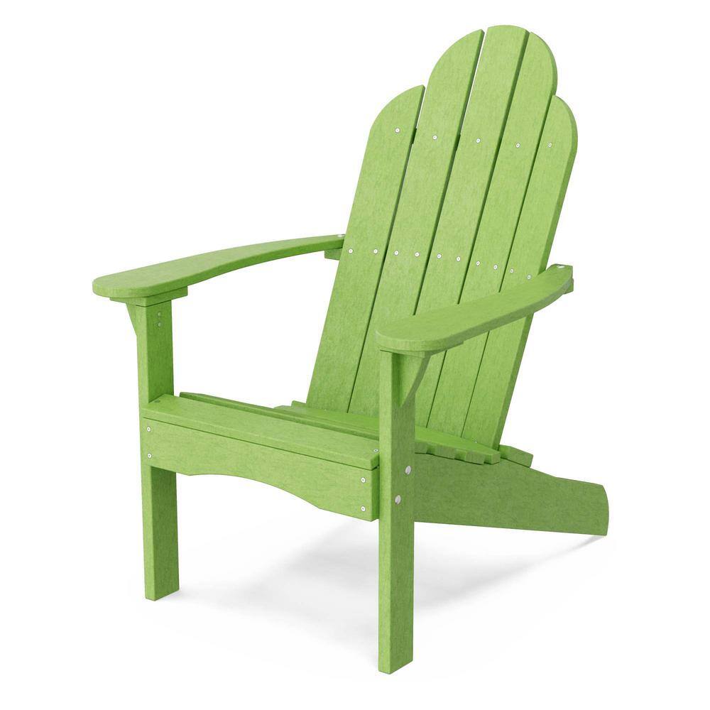 Wildridge Classic Lime Green Plastic Outdoor Adirondack Chair LCC-214 ...