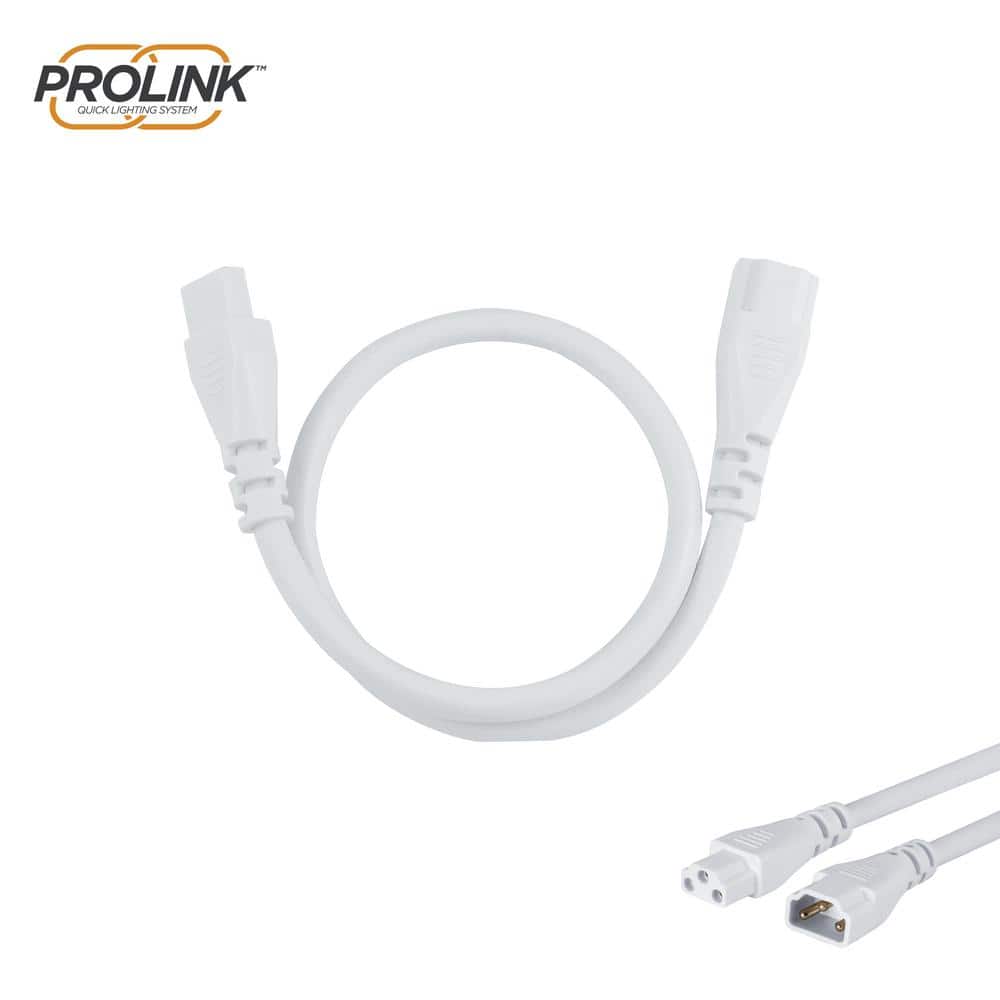 PROLINK 18 in. White Under Cabinet Light Connector Cord 58752 - The ...