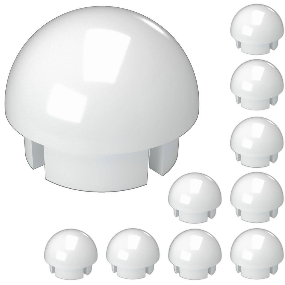 Formufit 1-1/4 in. Furniture Grade PVC Internal Ball Cap in White (10 ...