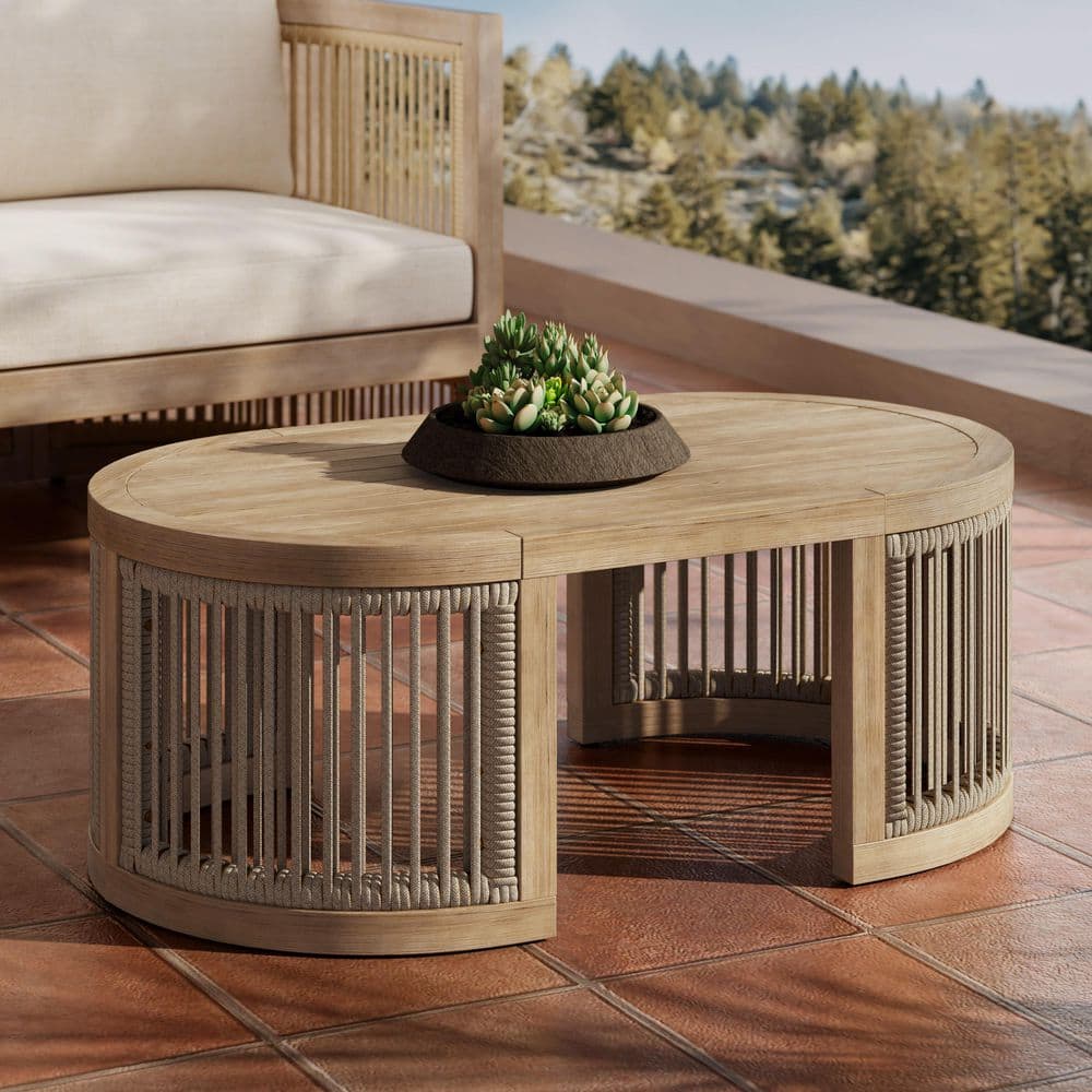Oval Patio Coffee Table