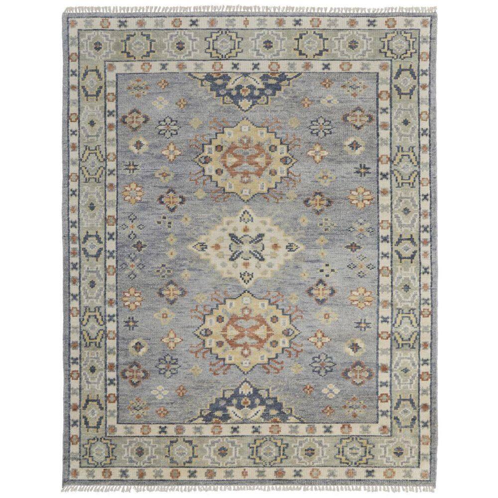 HomeRoots 8 ft. x 10 ft. Gray, Blue, Taupe Geometric Area Rug ...