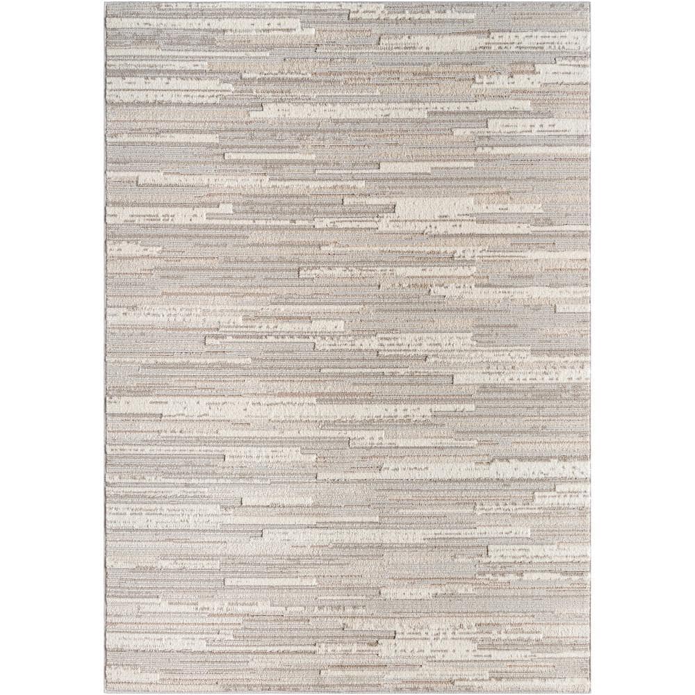Livabliss Maguire Taupe Abstract 8 ft. x 10 ft. Indoor Area Rug MGU2300 ...