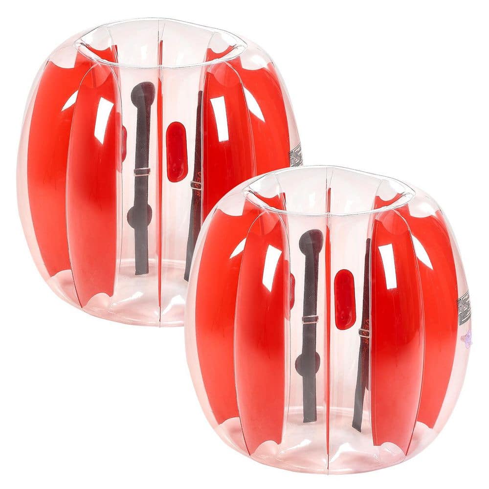 SKYSHALO Inflatable Bumper Balls 2-Pack, 3FT./0.9M Body Sumo Zorb Ball ...