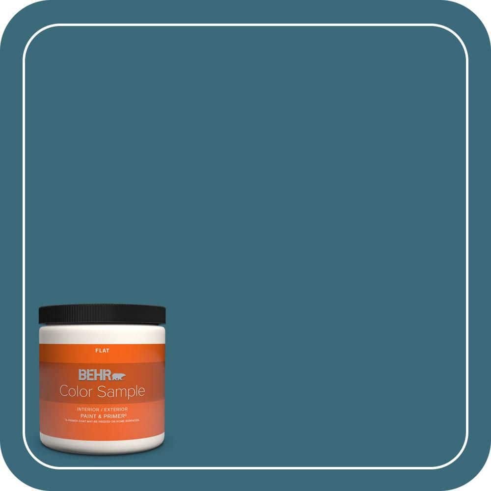 BEHR PREMIUM PLUS 8 oz. #S460-6 Mammoth Mountain Flat Interior/Exterior ...
