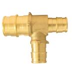 Apollo 3/4 in. x 3/4 in. x 1/2 in. Brass PEX-A Barb Reducing Tee Fitting EPXT343412