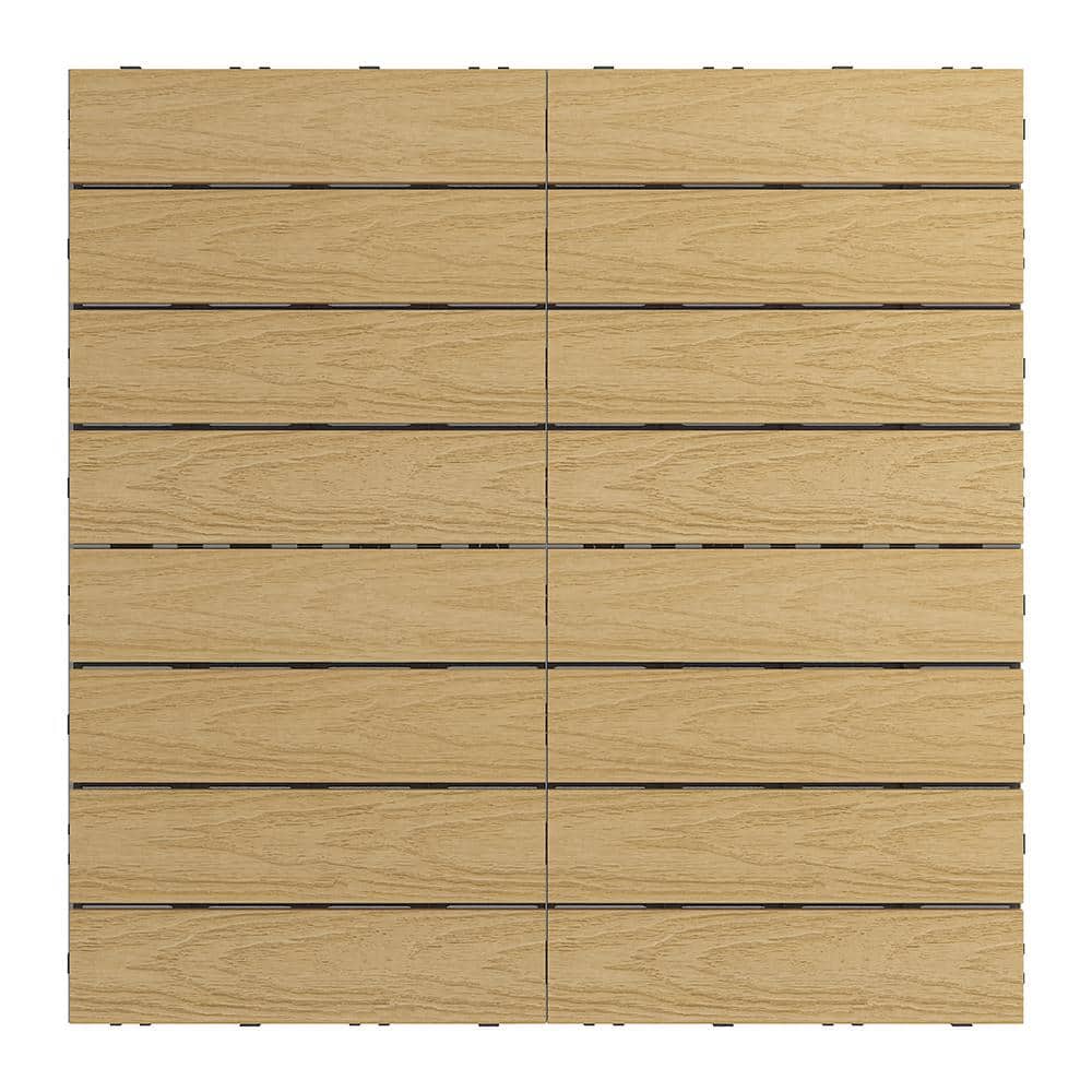 NewTechWood UltraShield Naturale 1 ft. x 1 ft. Quick Deck Outdoor ...