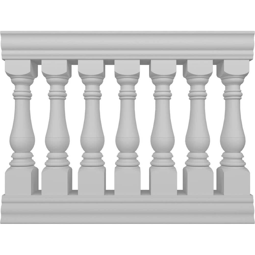 Ekena Millwork Fiberthane Bradford Balustrade 48 in. L x 40 in. H ...