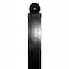 ALEKO 2 in. x 2 in. x 90 in. Black Steel Pedestrian Gate Post, Lot of 2 ...