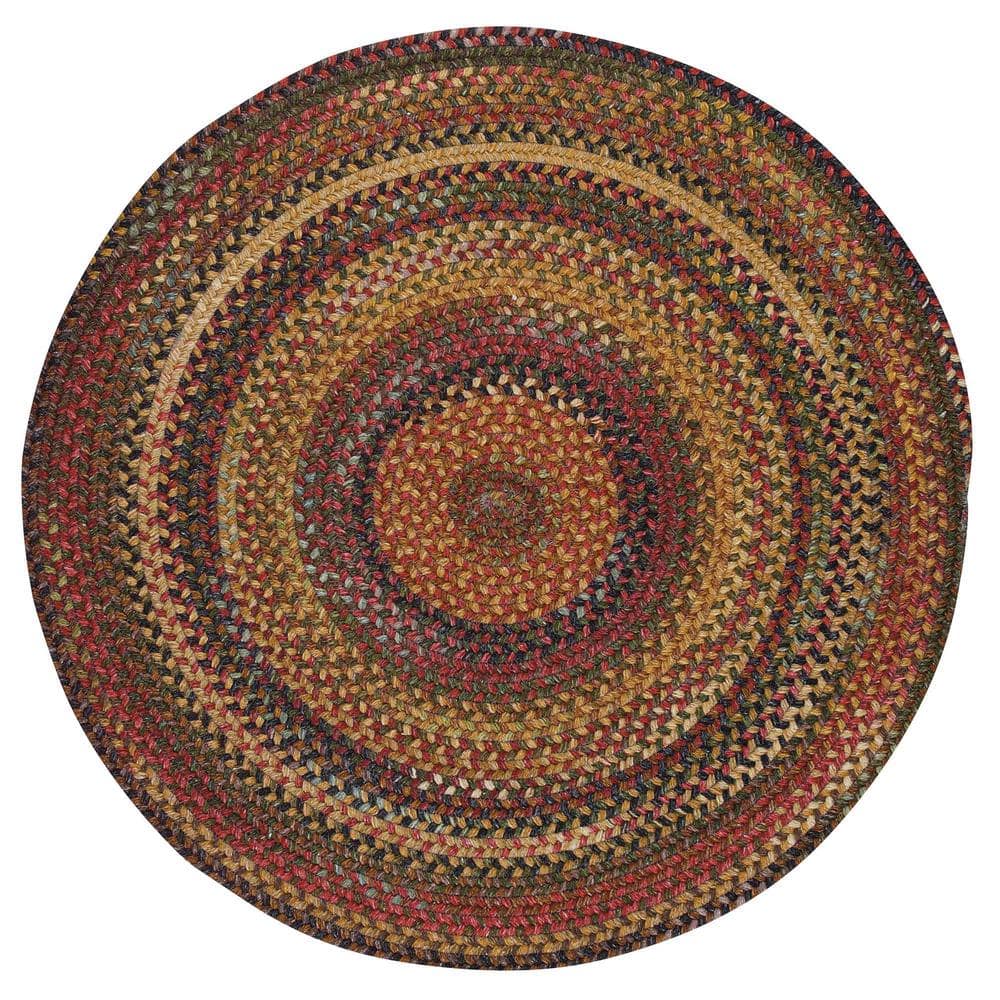 Capel Multi 7 ft. 6 in. Round Braided Kill Devil Hill Area Rug ...